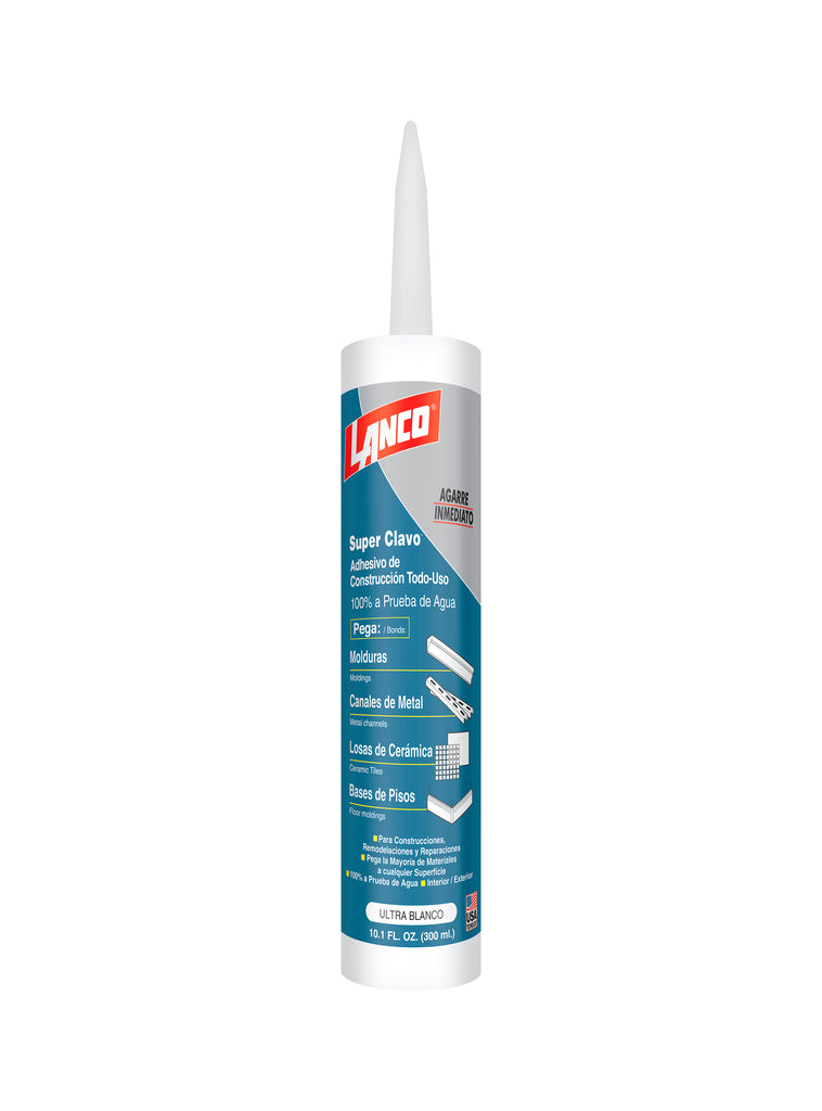 Lanco Adhesivo de Montaje Super Clavo (Ultra Blanco) – Lanco Chile